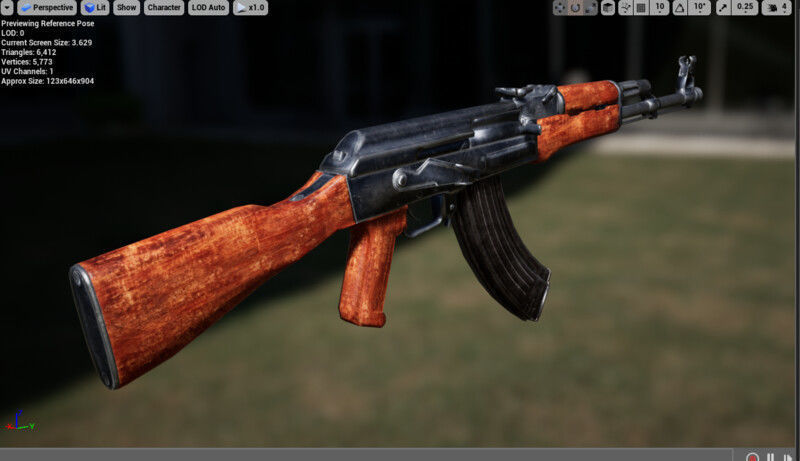 AK-47 Model ak - rifle free VR / AR / low-poly 3D model rigged | CGTrader