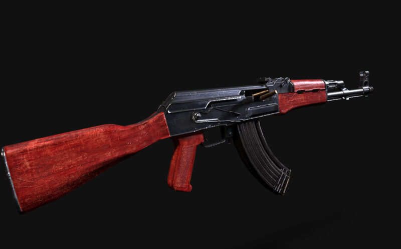 AK-47 Model ak - rifle free VR / AR / low-poly 3D model rigged | CGTrader
