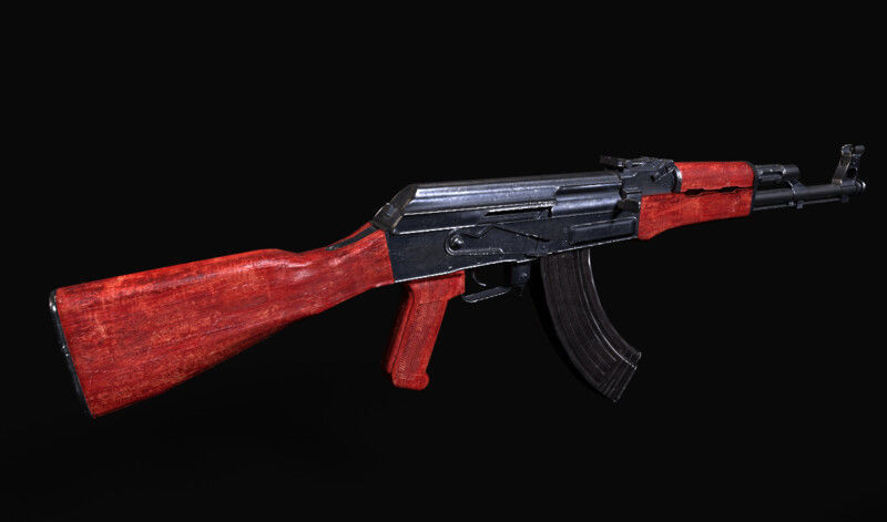 AK-47 Model ak - rifle free VR / AR / low-poly 3D model rigged | CGTrader