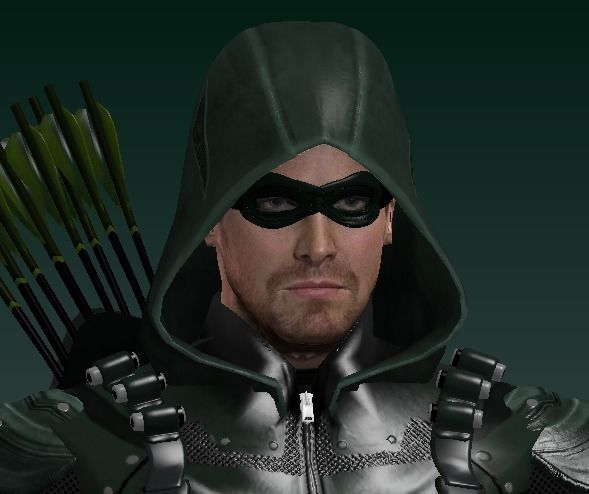 The Green Arrow CW 3D model rigged | CGTrader