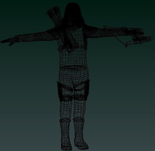 The Green Arrow CW 3D model rigged | CGTrader