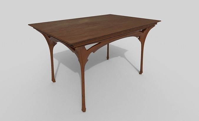 3D model Desk 3dModel wooden table VR / AR / low-poly | CGTrader