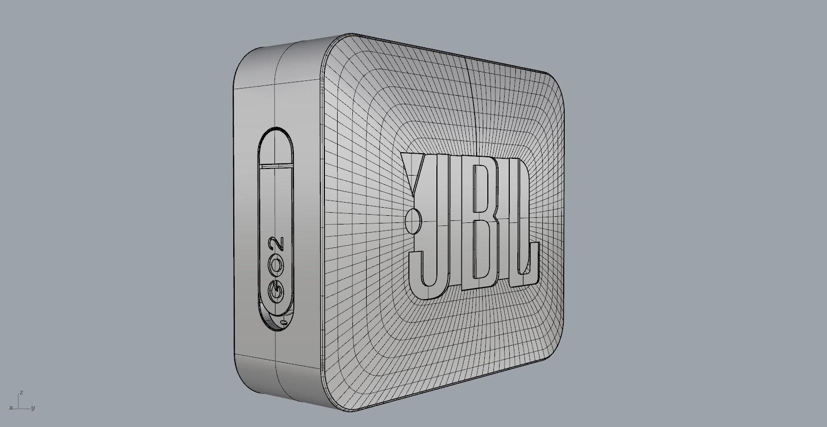 JBL GO2 BLACK SPEAKER -customizable speaker 3d model 3D model 3D ...