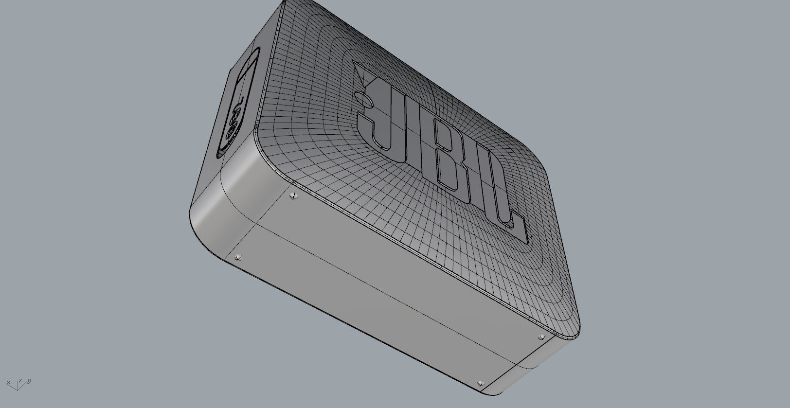 JBL GO2 BLACK SPEAKER -customizable speaker 3d model 3D model 3D ...