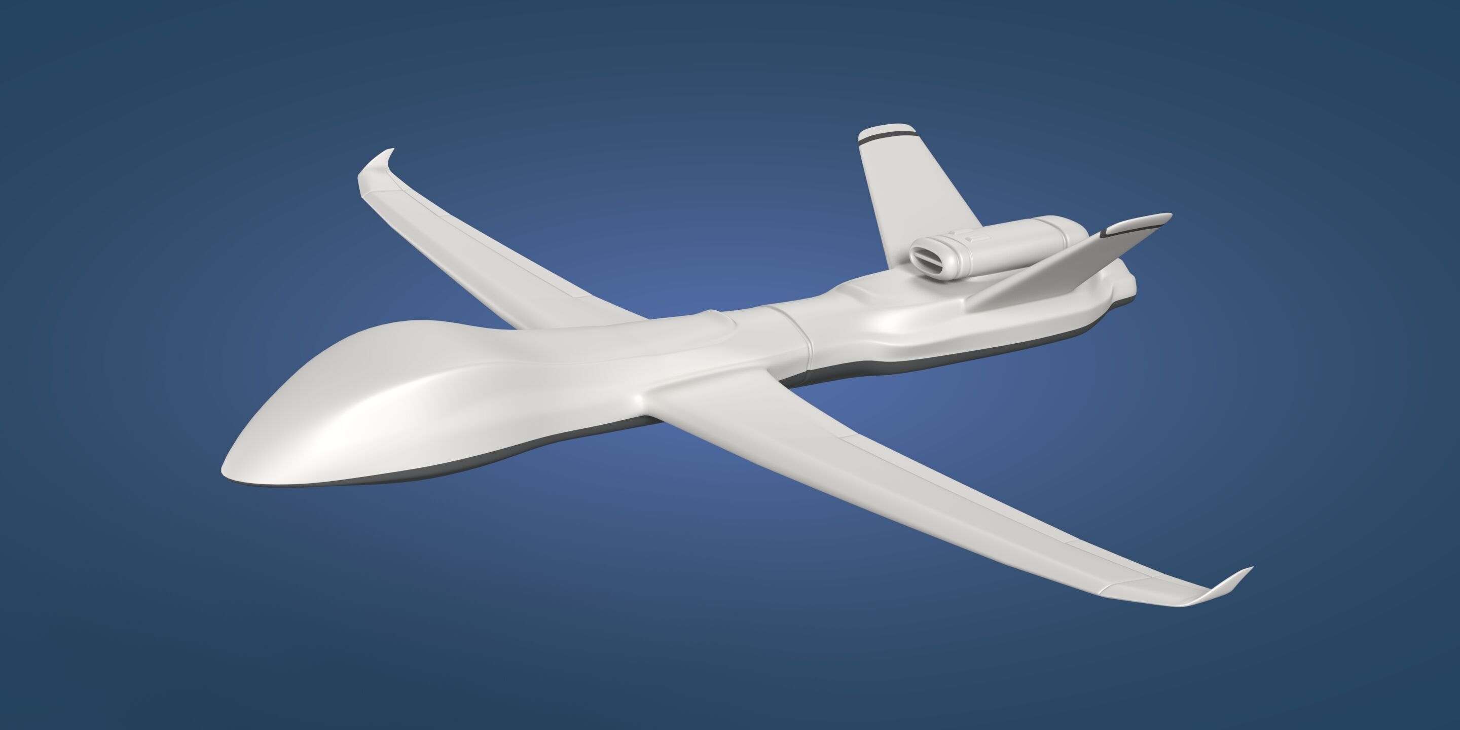 3D model Generic Drone - Military Combat UAV - UCAV VR / AR / low-poly ...