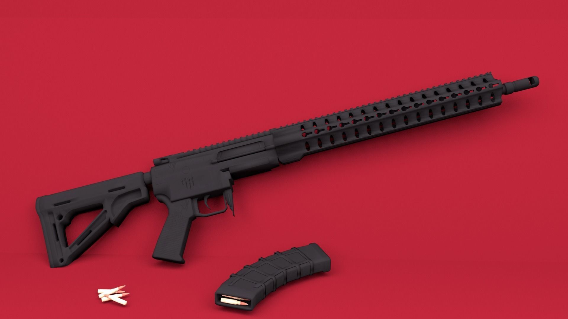3D model MK47 Mutant VR / AR / low-poly rigged | CGTrader