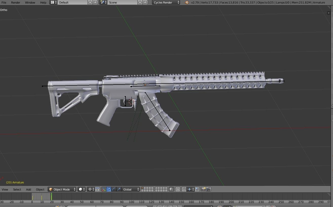 3D model MK47 Mutant VR / AR / low-poly rigged | CGTrader