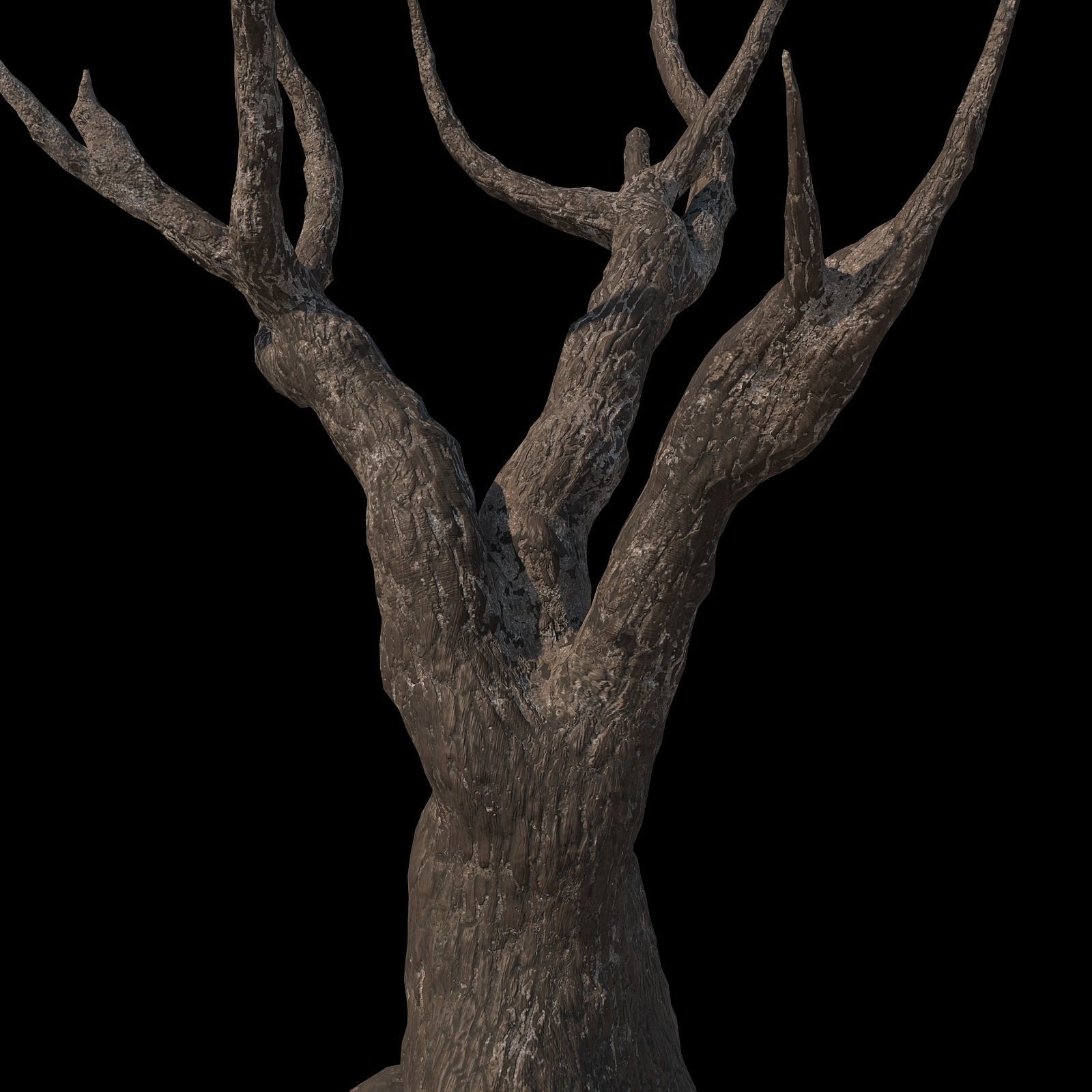 3D model Scary low poly trees kit with PBR workflow for V-Ray render VR ...