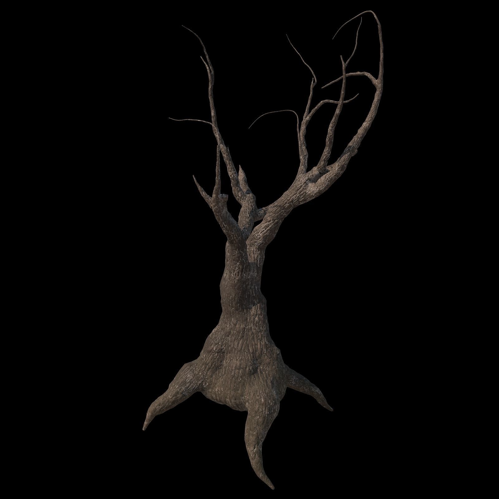 3D model Scary low poly trees kit with PBR workflow for V-Ray render VR ...