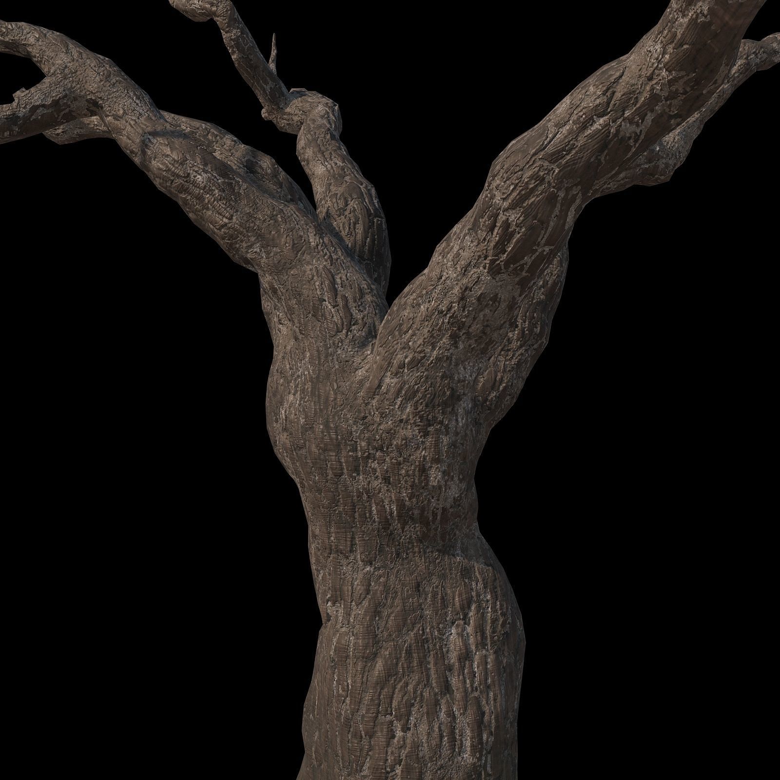 3D model Scary low poly trees kit with PBR workflow for V-Ray render VR ...