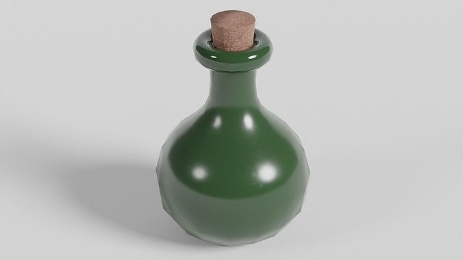 3D model Small Bottle VR / AR / low-poly | CGTrader