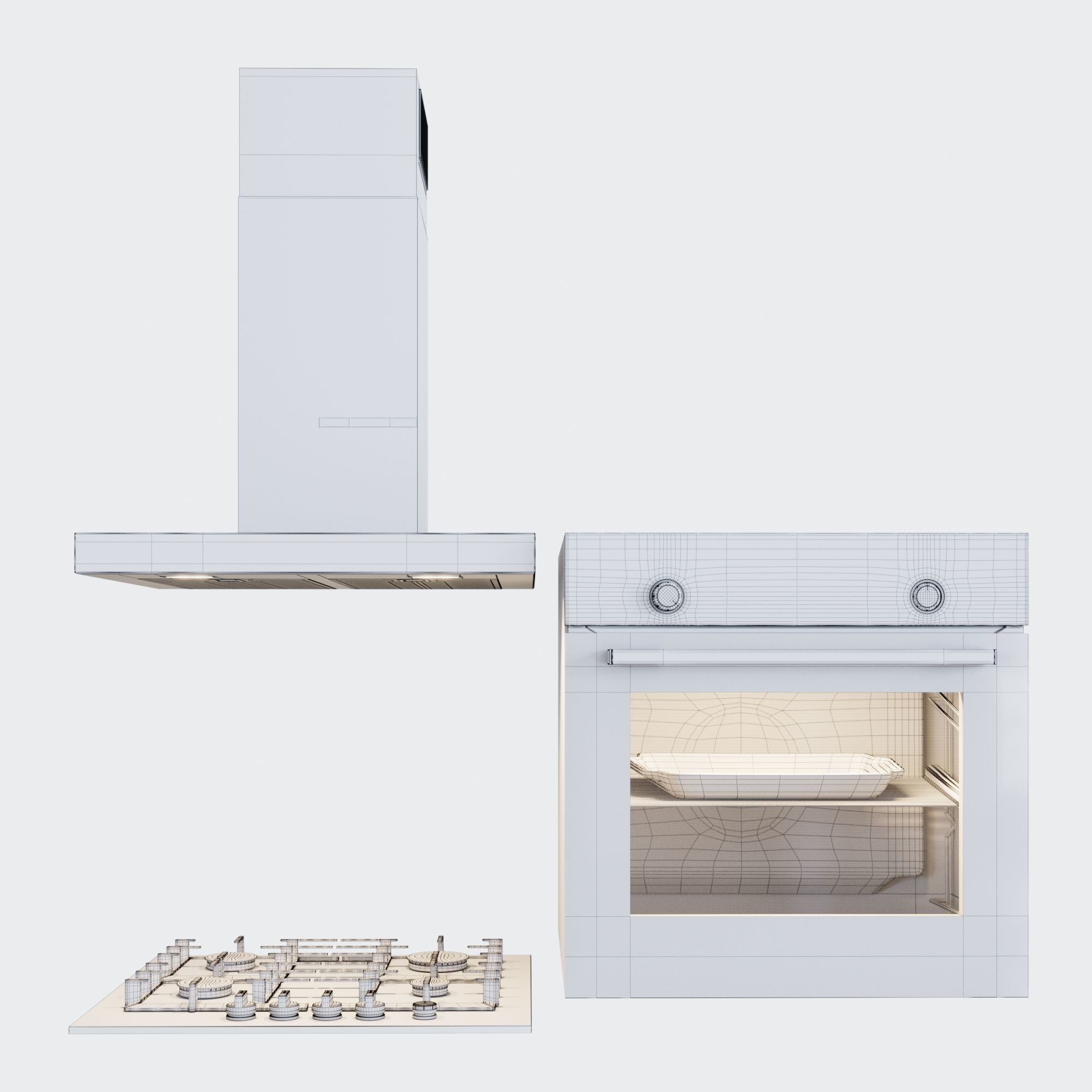 Bosh kitchen appliances 3D model | CGTrader