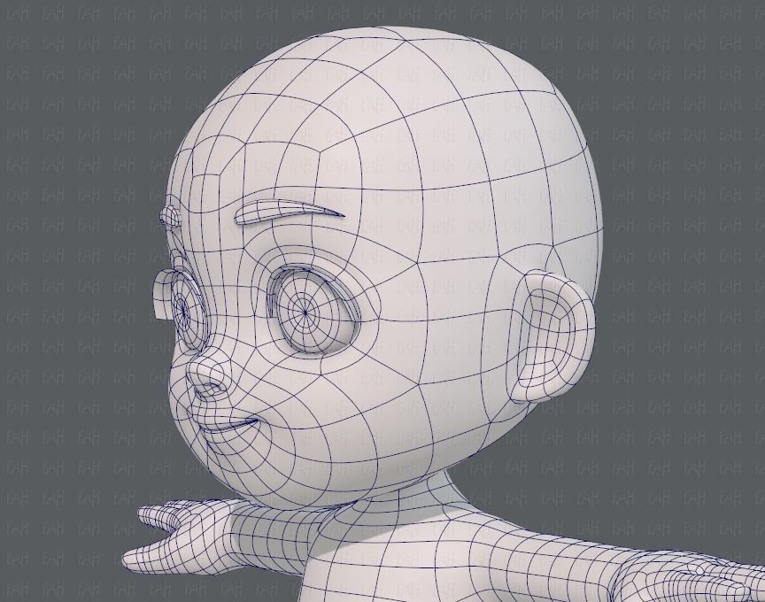 3D model Cartoon Child V03 VR / AR / low-poly | CGTrader