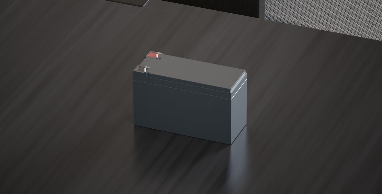 Battery on table free 3D model | CGTrader