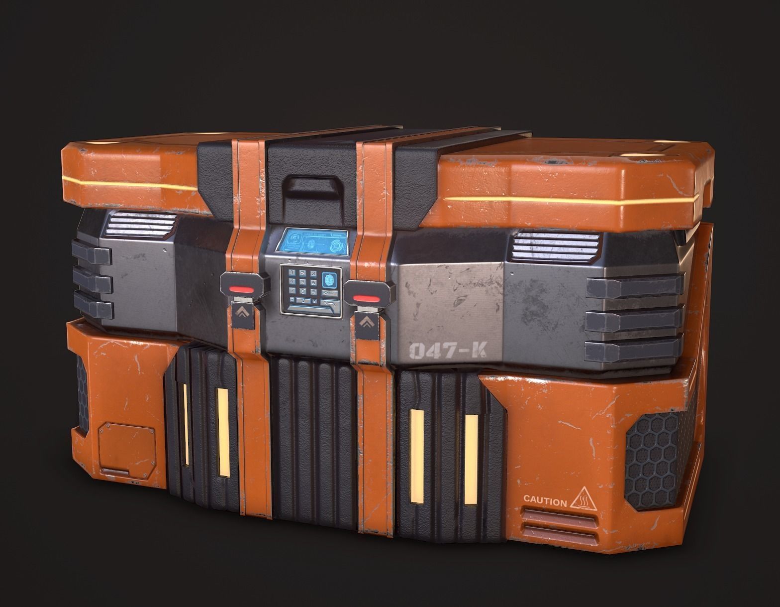 3D model Sci-Fi Crate VR / AR / low-poly | CGTrader