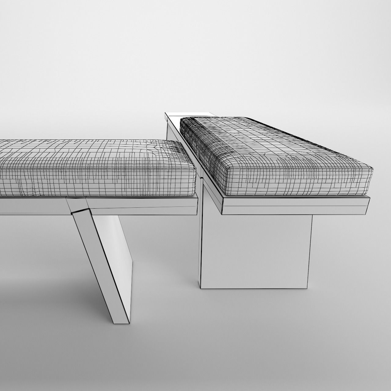 bench Groove by Porro 3D model | CGTrader