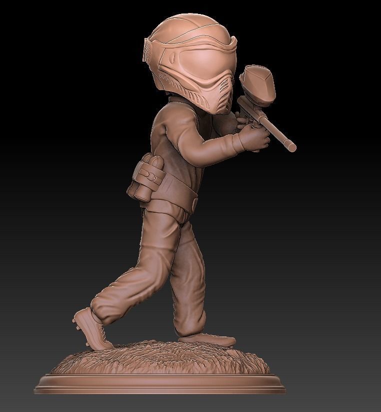 Paintball shooter 3D model 3D printable | CGTrader