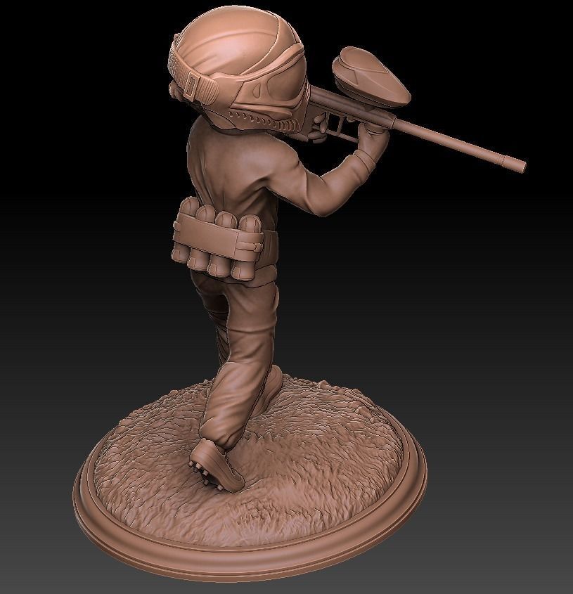 Paintball shooter 3D model 3D printable | CGTrader