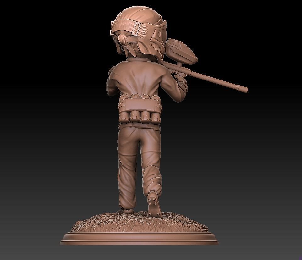 Paintball shooter 3D model 3D printable | CGTrader