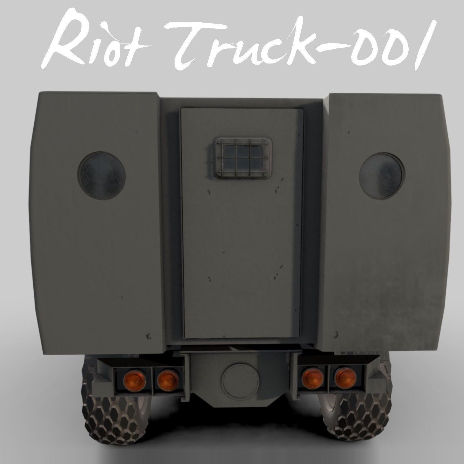 Riot Truck-001 3D model | CGTrader