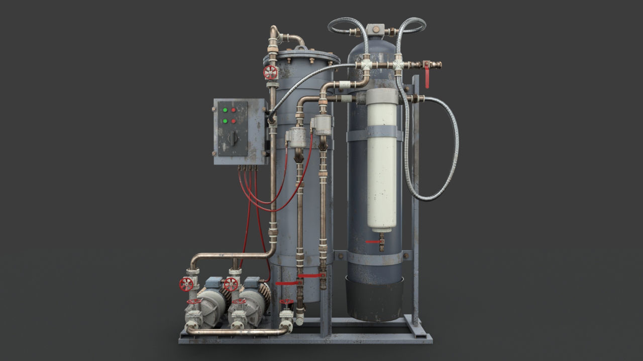 Industrial oil water separator 3D model | CGTrader