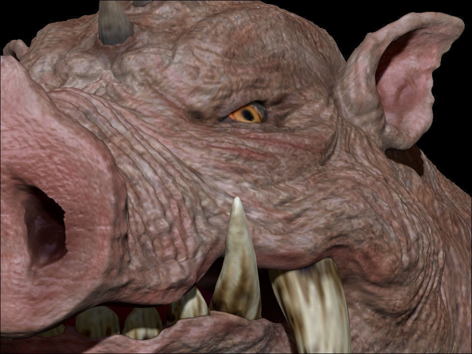 3D model Evil Pig character bust VR / AR / low-poly | CGTrader