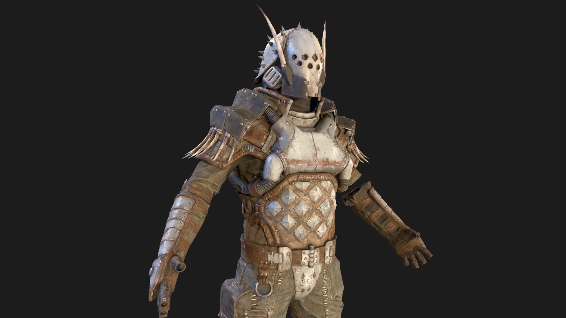 3D model Skull armor 2 VR / AR / low-poly | CGTrader