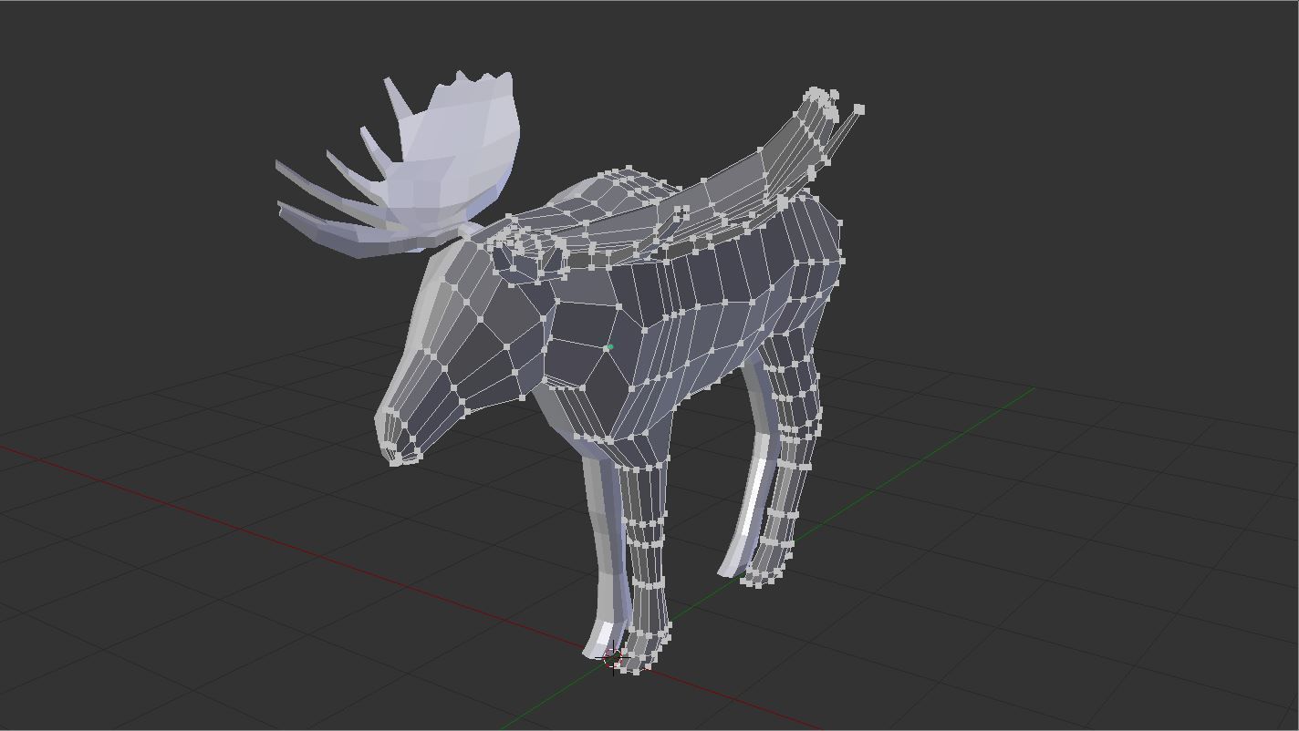 Low Poly Moose 3D model | CGTrader