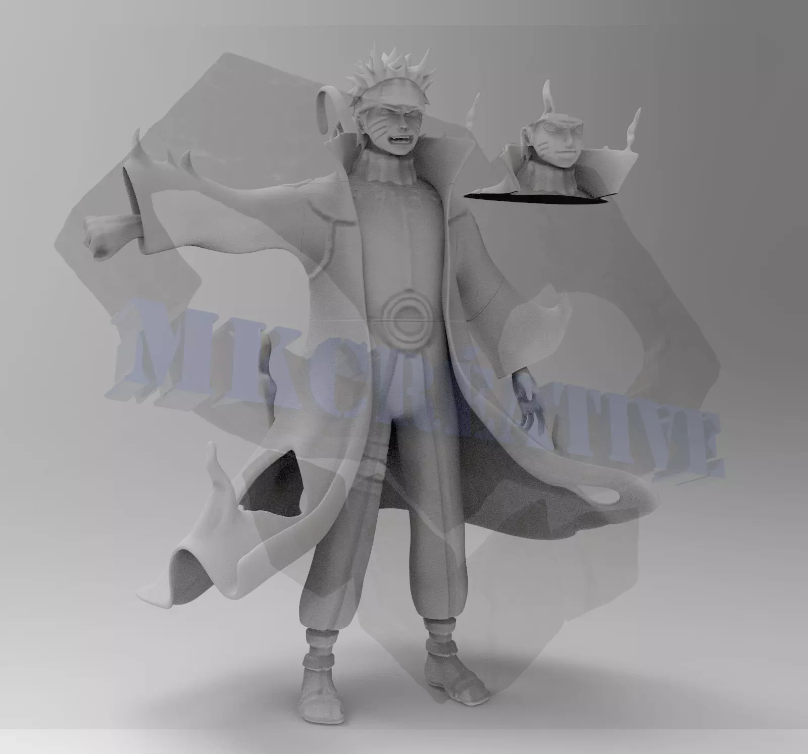 Naruto Kuybi Mode free 3D model 3D printable | CGTrader