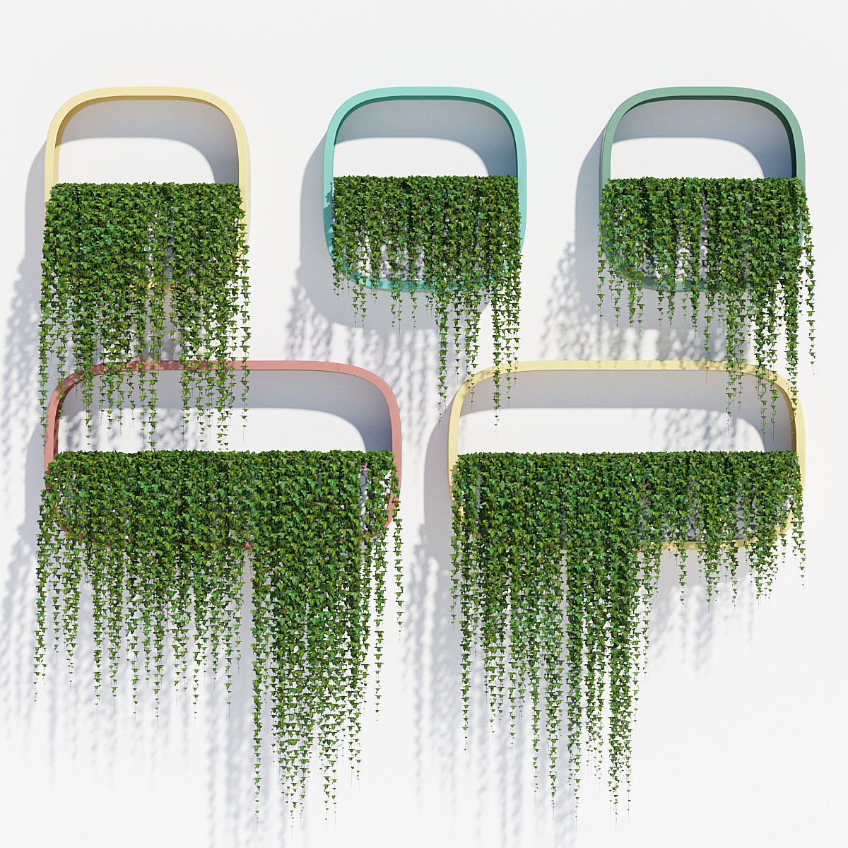 Geometric ivy 3D model | CGTrader