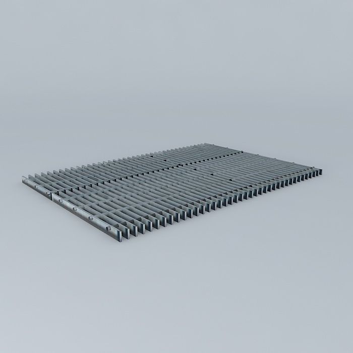 Grating metal floor free 3D model | CGTrader