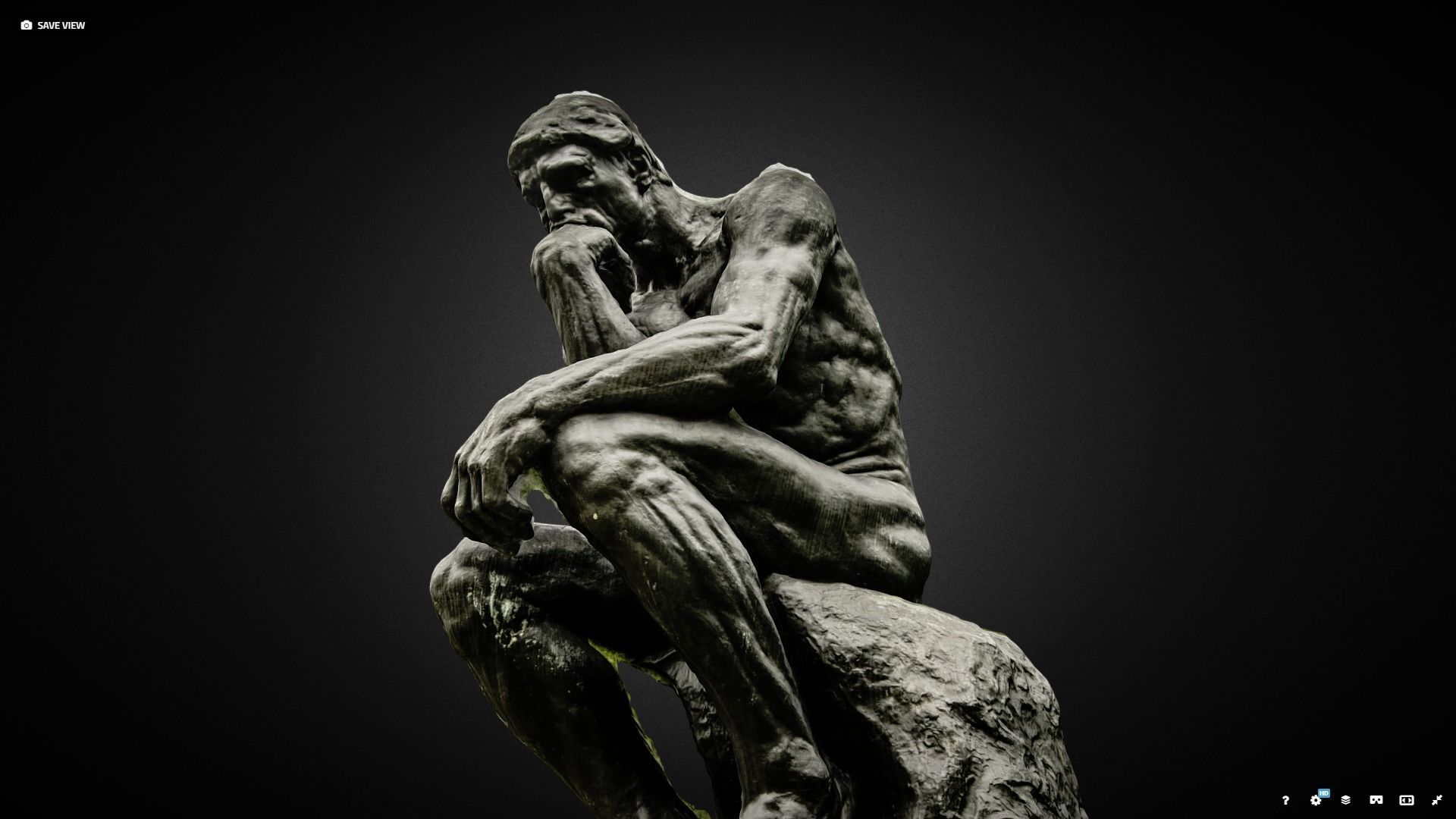 Thinker high poly photogrammetry scan 3D model | CGTrader