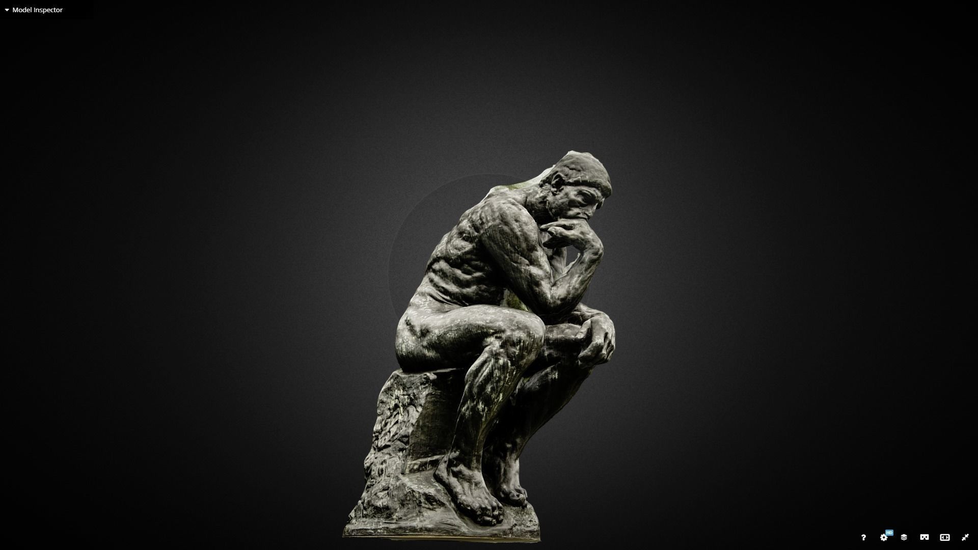 Thinker high poly photogrammetry scan 3D model | CGTrader