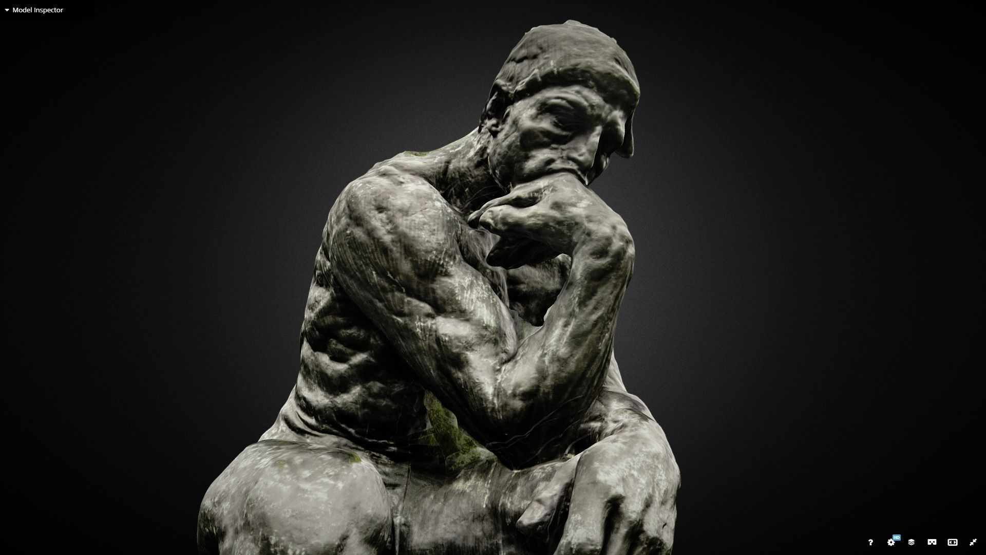 Thinker high poly photogrammetry scan 3D model | CGTrader