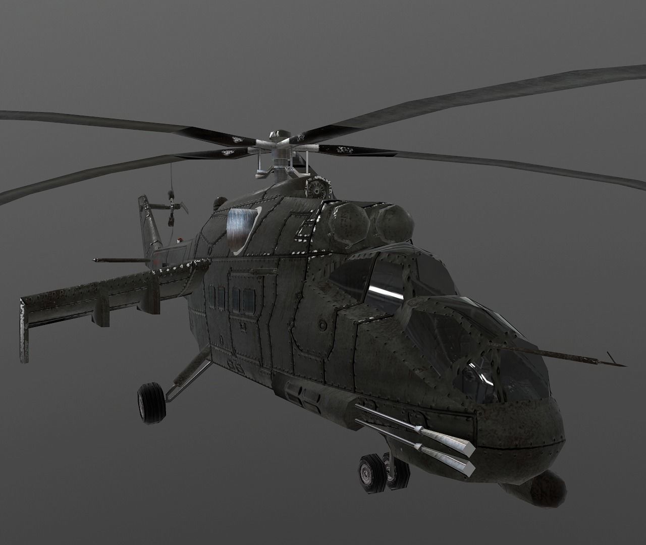 3D model Mi-35 russian military helicopter - russian military ...