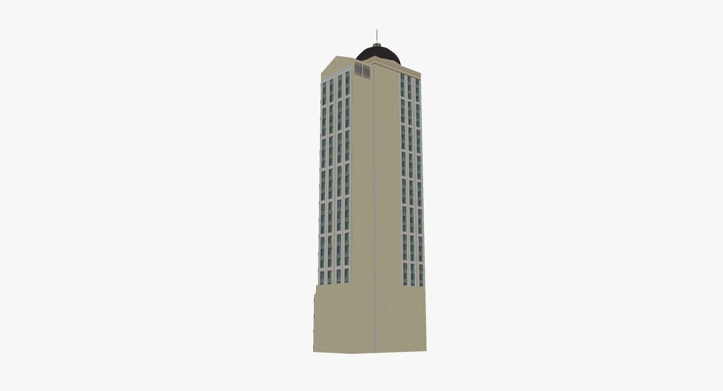 3D model Brisbane Marriott Hotel VR / AR / low-poly | CGTrader