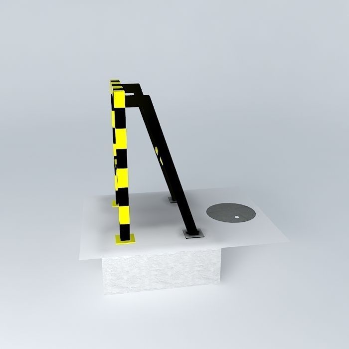 Electrical protection barrier chamber free 3D model | CGTrader
