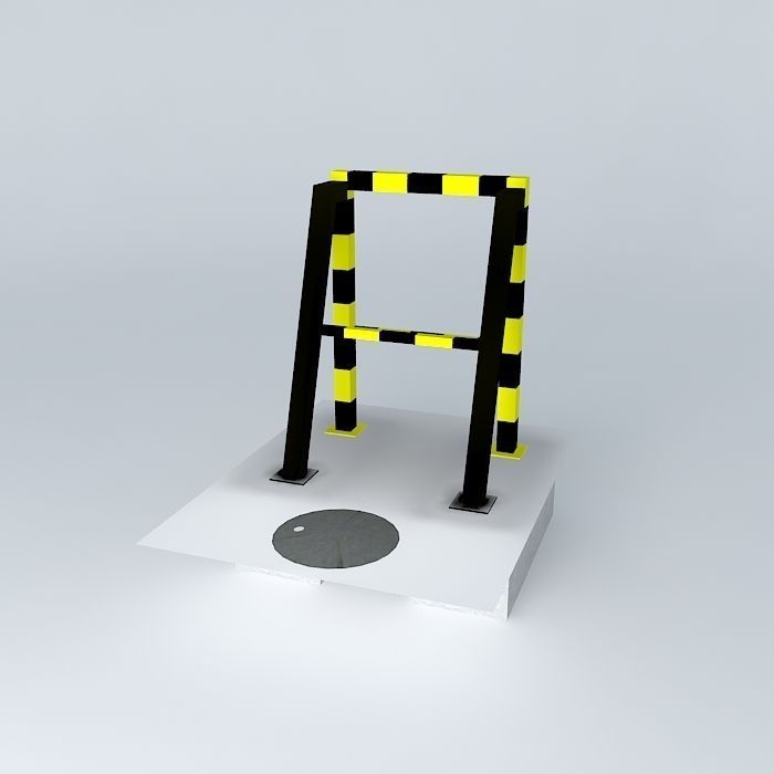 Electrical protection barrier chamber free 3D model | CGTrader