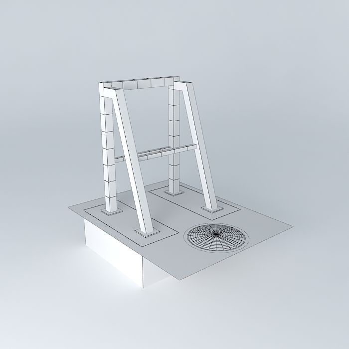 Electrical protection barrier chamber free 3D model | CGTrader