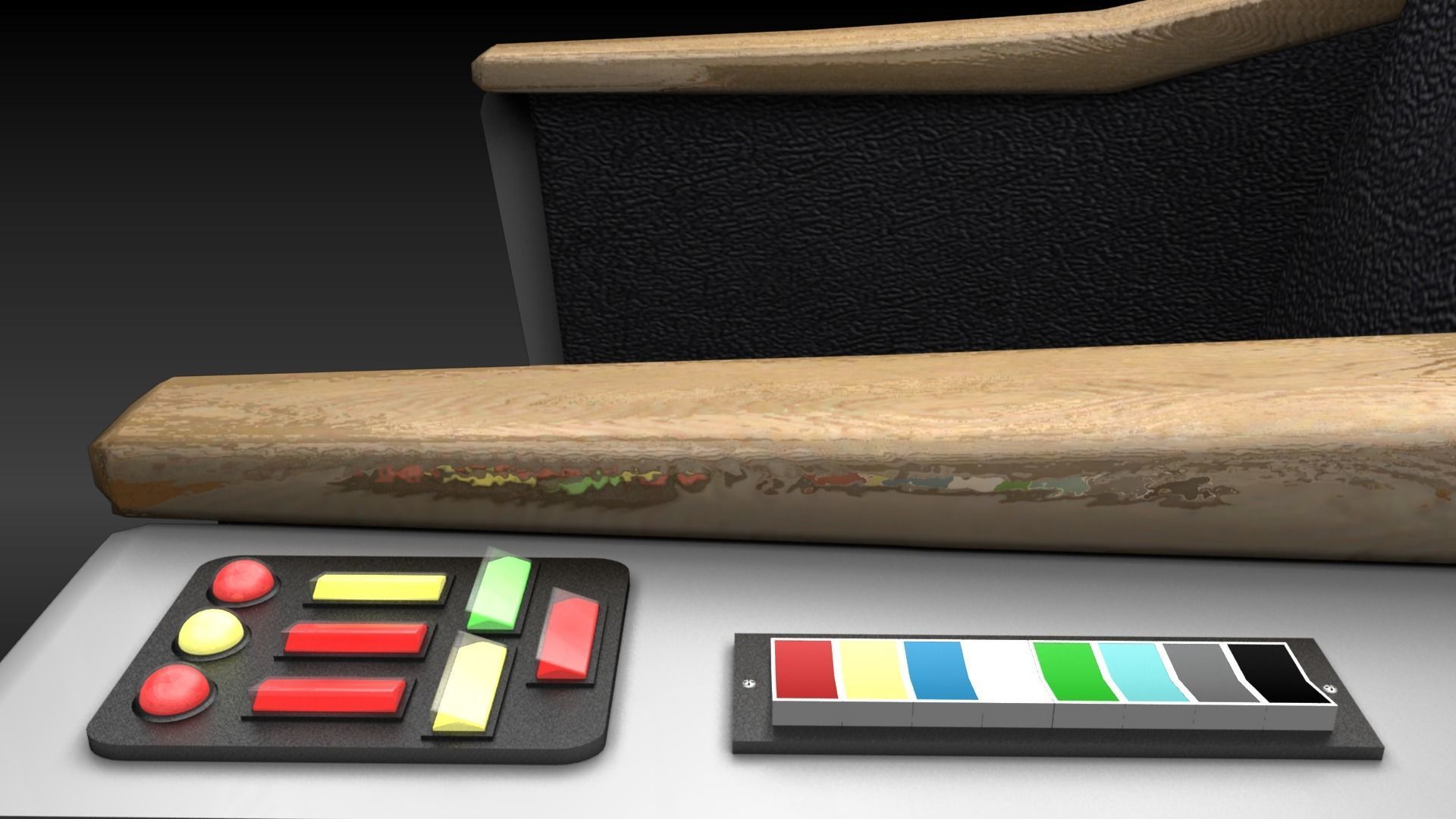 3D model Captain Kirks Command Chair - Star Trek TOS Replica VR / AR ...