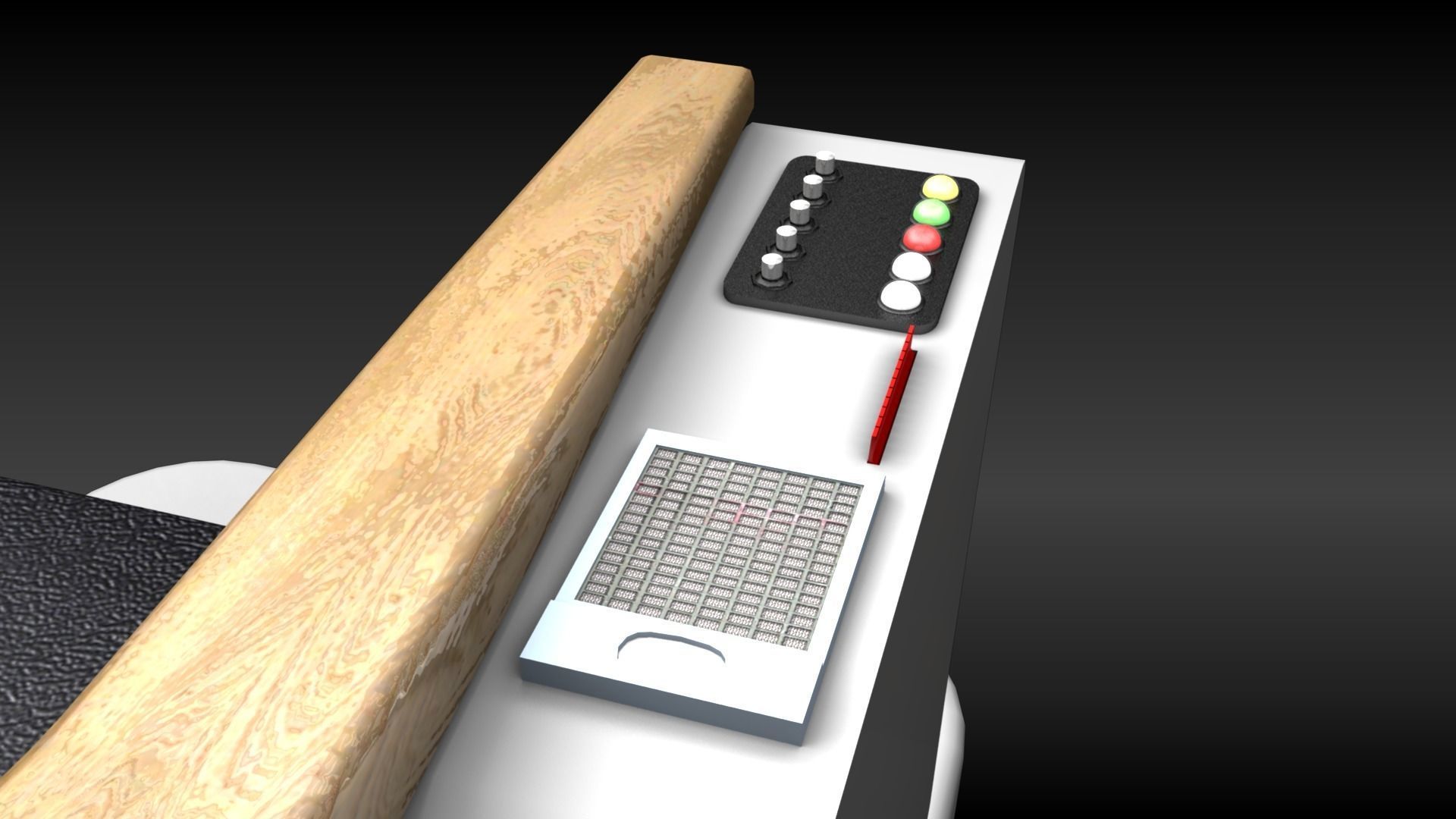 3D model Captain Kirks Command Chair - Star Trek TOS Replica VR / AR ...