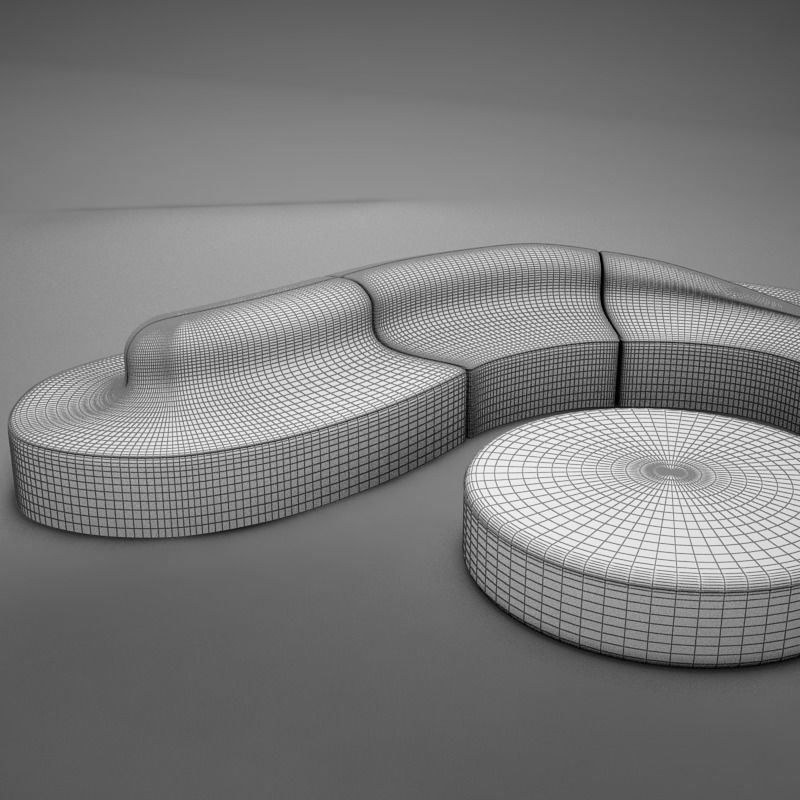 Ultra Modern club Sofa 3D model | CGTrader