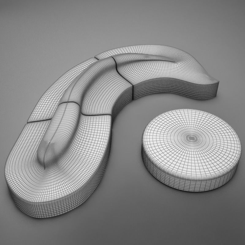 Ultra Modern club Sofa 3D model | CGTrader