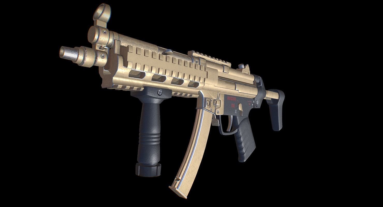 3D model MP5 A1- Game Ready - VR / AR / low-poly | CGTrader
