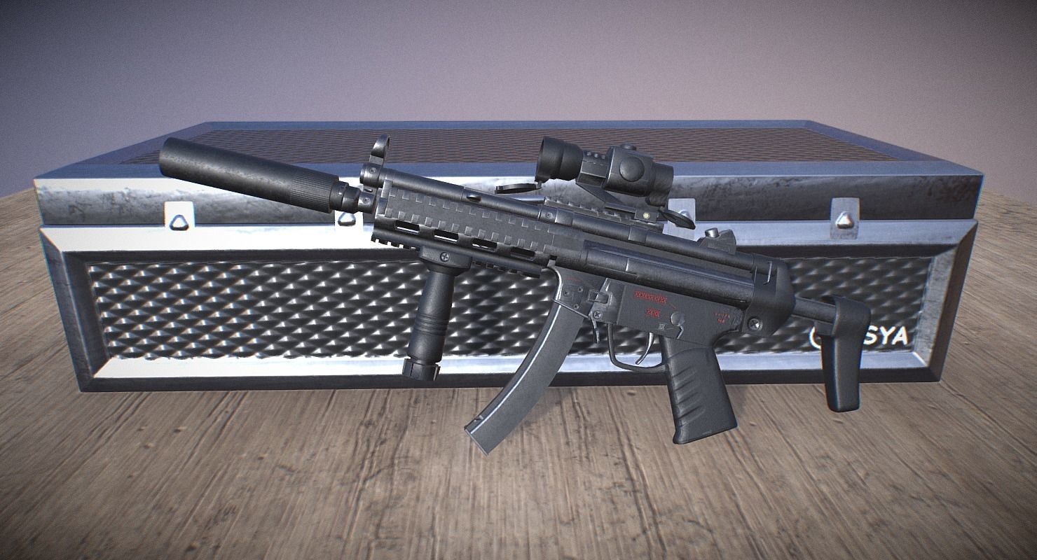 3D model MP5 A1- Game Ready - VR / AR / low-poly | CGTrader