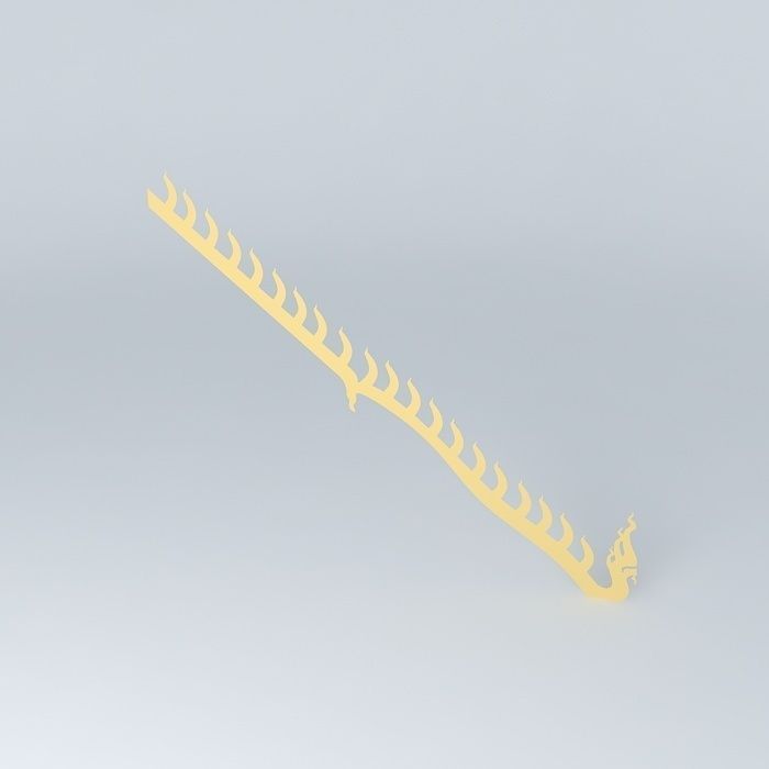 Dragon spine shape 3D model | CGTrader
