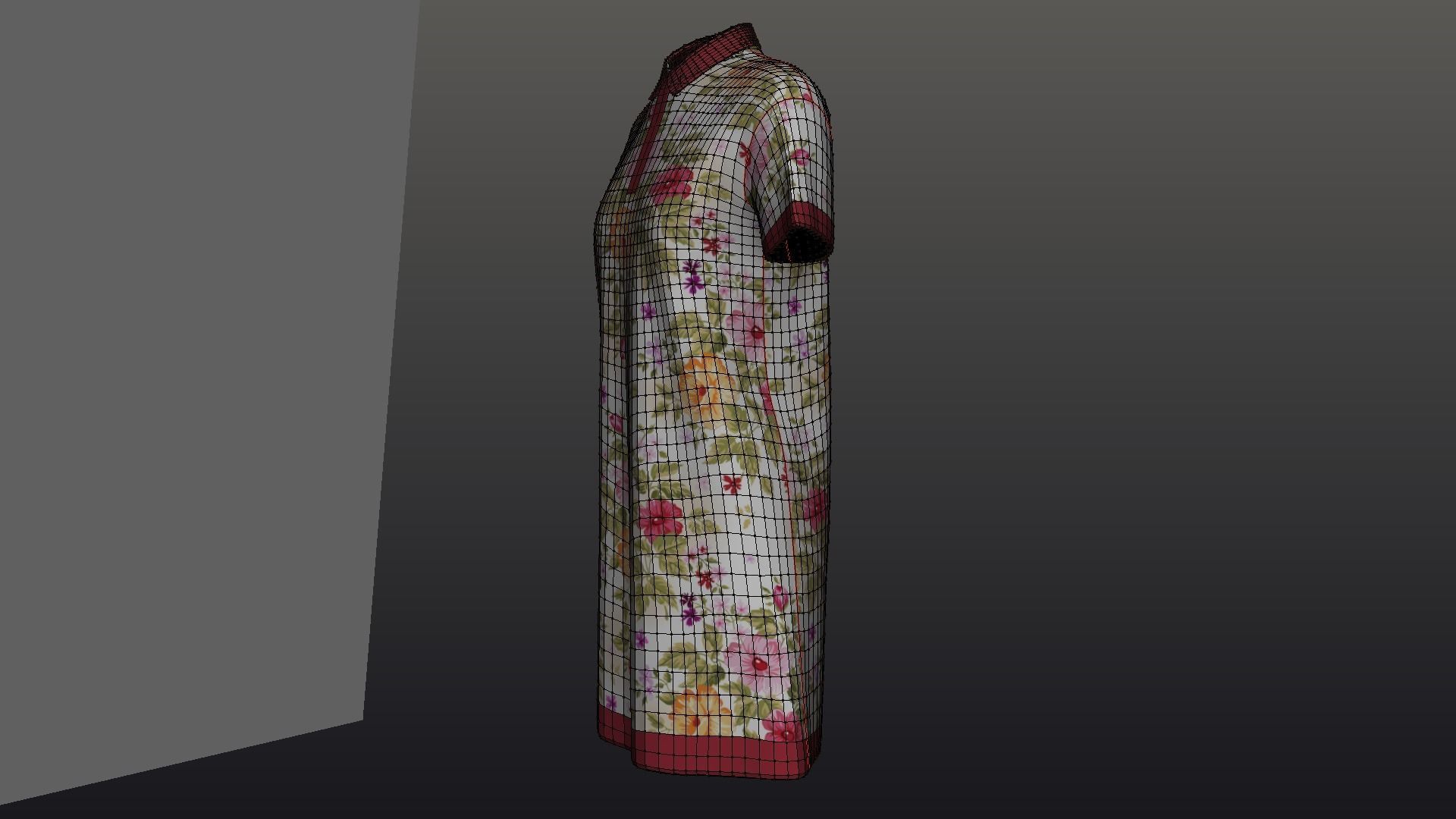 lowpoly dress with multiple textures free VR / AR / low-poly 3D model ...