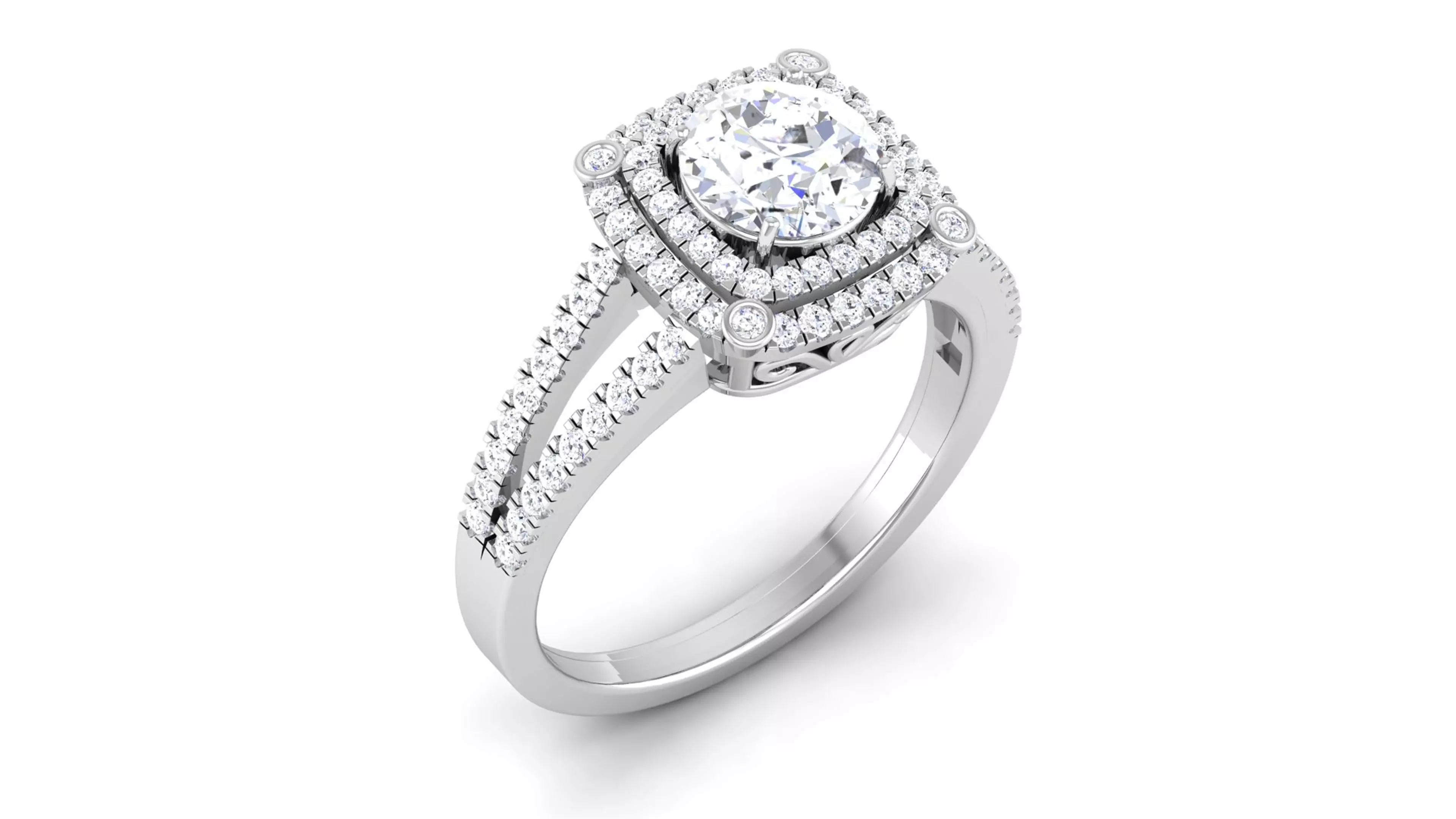 Solitaire ring 3dm stl render detail 3D print model 3D model 3D ...