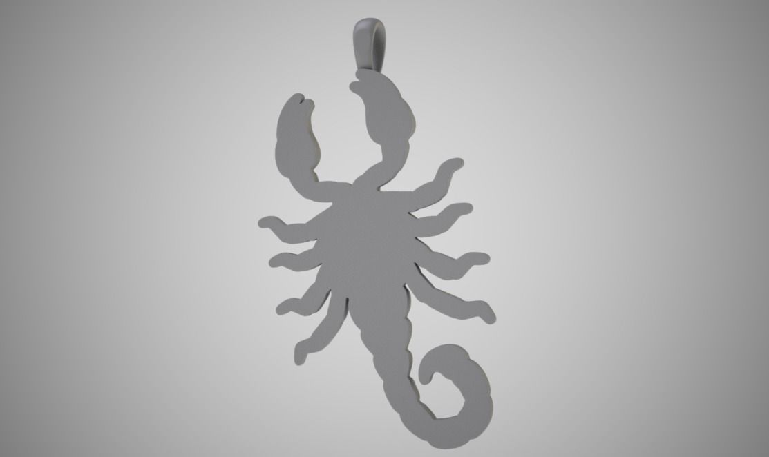 Scorpion Necklace 3D model 3D printable | CGTrader