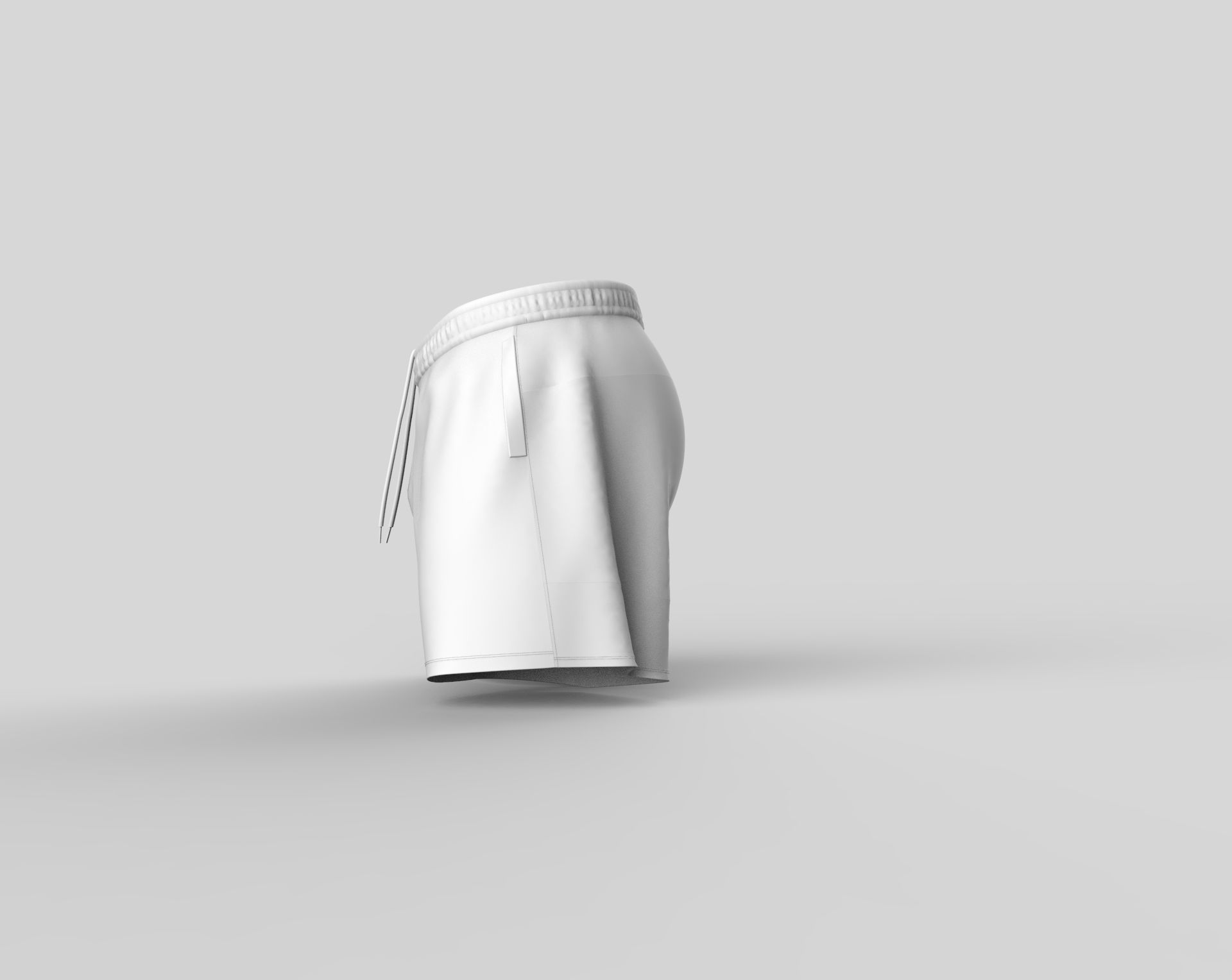 Mens Sport Shorts 3D model | CGTrader
